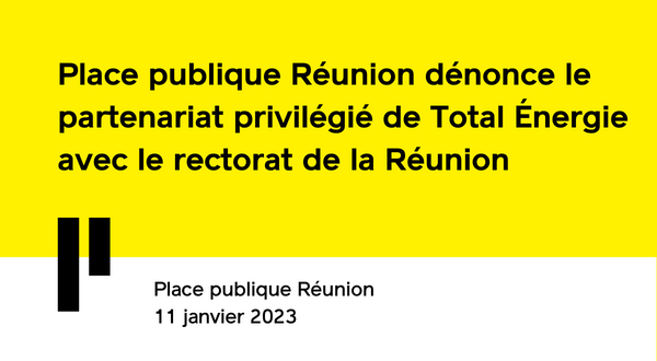 Place publique Réunion dénonce le partenariat privilégié de Total ...